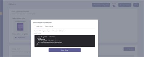 Embedding A Form Within Your Page LenzVU