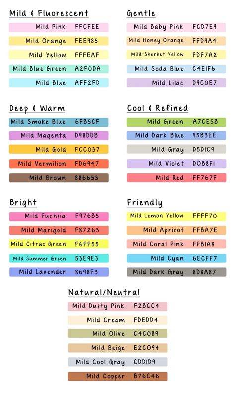 Zebra Mildliner Hex Codes Artofit Zebra Mildliner Hex Codes Artofit