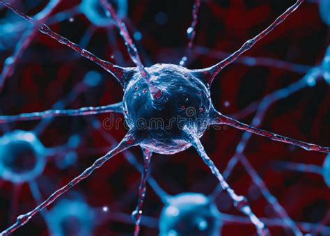 Active Neuron Cells Knots And Axons Within The Human Brain S Neural Network Are Illustrated In