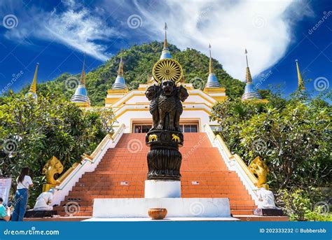 Lop Buri Thailand October 24 2020 White Big Buddha Statue Nearby