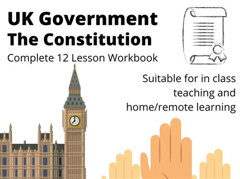 Uk Constitution Complete Workbook A Level Politics Teaching Resources
