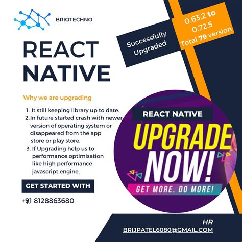 Why We Need React Native Upgrade Brijesh Patel Posted On The Topic