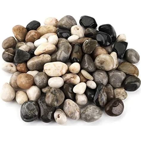 27 Kg De Guijarros Pulidos De Colores Mezclados Piedr Cuotas Sin