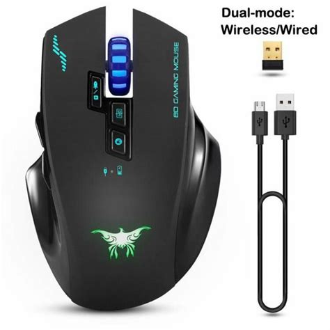 Souris Gamer Sans Fil Ou Filaire Led Souris Gaming G Capteur Optique Avec Dpi Niveaux