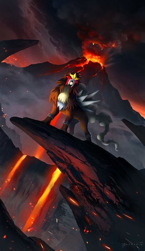 Entei Pokemon Drawn By Aeonrin Danbooru
