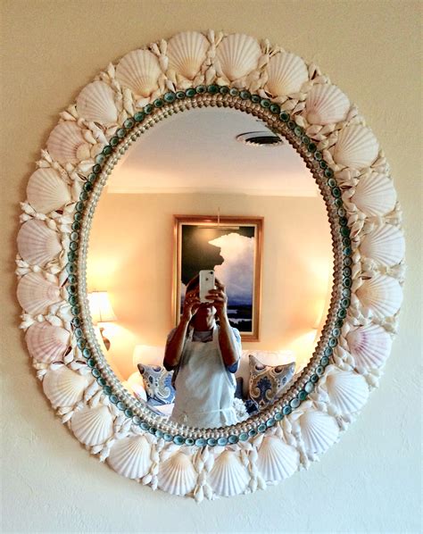 How To Decorate A Mirror With Shells At Matthew Fisken Blog