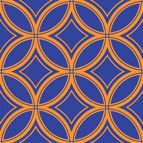 Geometric Blue Orange Interlocking Circles Pattern Design 54990776 Vector Art At Vecteezy