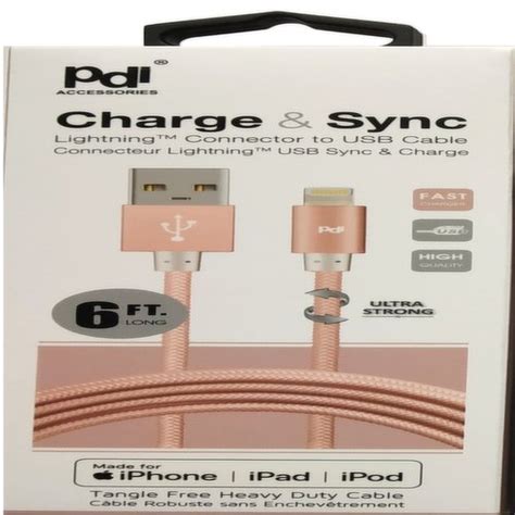 Pdi Lightning Connector To Usb Cable Pink Quality Foods