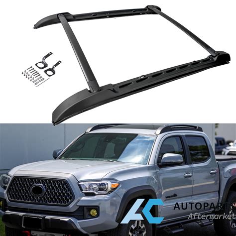 For 2005 2023 Toyota Tacoma Double Cab Top Roof Rack Cross Bars Side