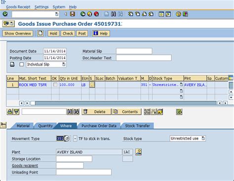 Goods Receipt Against Production Order Sap Movement Type Snoinfini