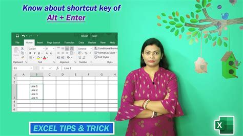 How To Enter Multiple Lines In One Cell In Excel Ms Excel Tips And Tricks Part 6 Dtech Official