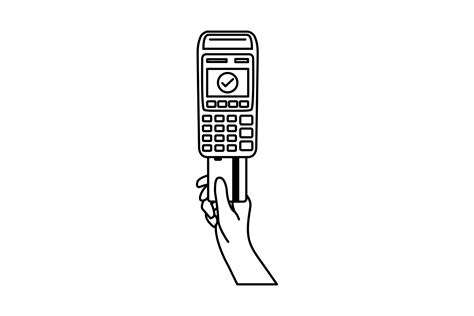 Contactless Payment Outline Icon Graphic By Sabavector Creative Fabrica