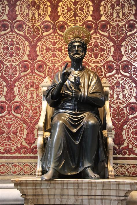 St Peters Basilica Bronze Statue Of St Peter Vatican C Flickr