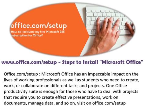 PPT Office Setup MS Office 365 Installation And Setup PowerPoint Presentation ID 10465518