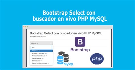 Bootstrap Select Con Buscador En Vivo Php Mysql Baulphp