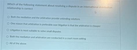 solved which of the following statement about resolving a