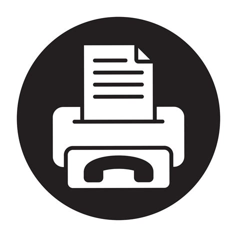 Rounded The Fax Or Facsimile Vector Icon For Apps Or Websites 13569127