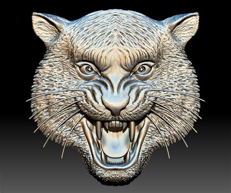 3d Tiger Head Stl File Turbosquid 1548442