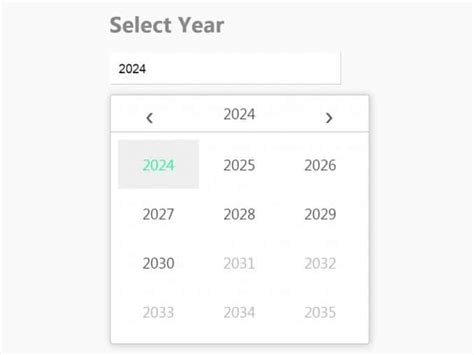 JQuery Datepicker To Pick Year Only YearPicker Js CodeHim