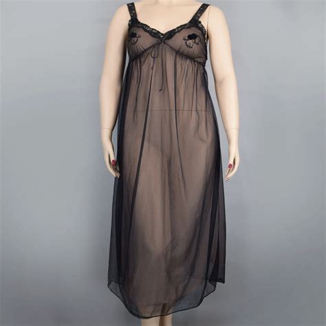 Black See Through Gown Etsy