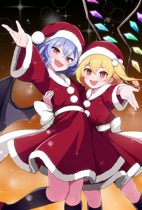 Safebooru 1girl 2girls D Absurdres Alternate Costume Bat Wings
