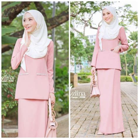 Azlina Kurung Kedah Baju Kurung Kedah Azlina Mini Kurung Baju Bridesmaid Kurung Peplum
