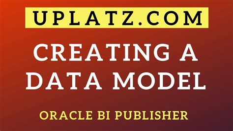 Creating A Data Model In Oracle Bi Publisher Data Model Editor