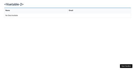 Vuetable Your First Vuetable Codesandbox