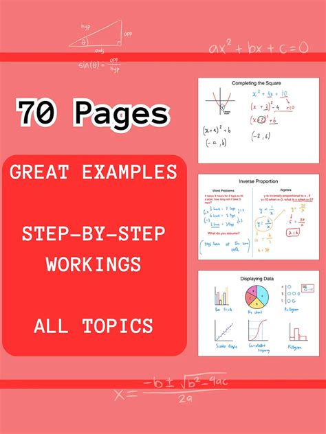 The Whole Of Gcse Maths 70 Pages Revision Notes Made Easy Brainstorm Maths And Science