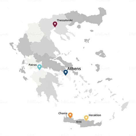 Greece Map Vector