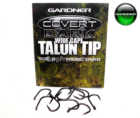 Карповые крючки Gardner (Гарднер) - Covert Dark Wide Gape Talon Tip ...