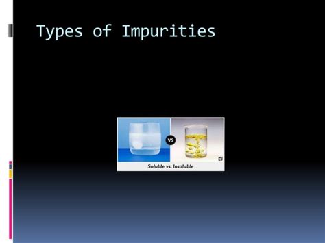 Water And Its Impurities Pptx Chemistry Science