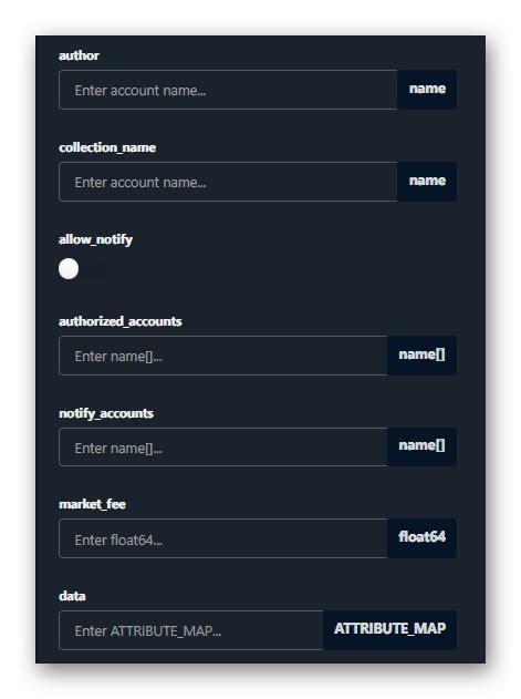 Collection Structure WAX Developer Portal