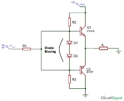 A Bjt Class B Push Pull Amplifier Without Transformer Coupling Uses