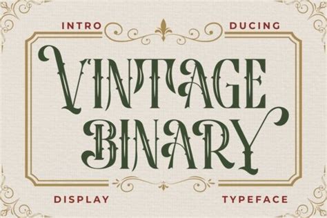 Vintage Binary Font Free Font