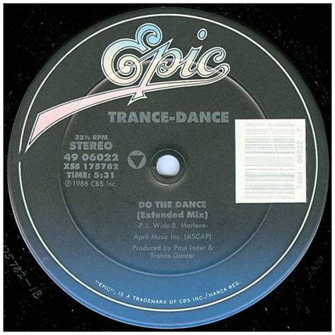 Trance Dance Do The Dance 12 Maxi Single Vinilo Usado Hitway