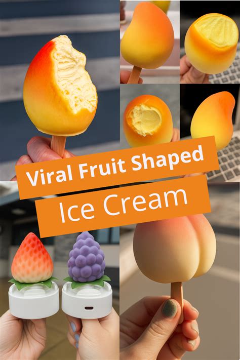 Viral Fruit Shaped Ice Cream That Looks Just Like Mango And Peach