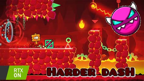 Harder Dash Geometry Dash Rtx Bot Play Youtube