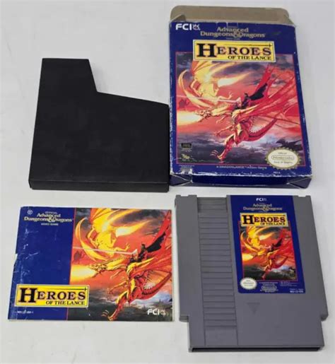Nes Advanced Dungeons And Dragons Heroes Of The Lance Avec Manuel