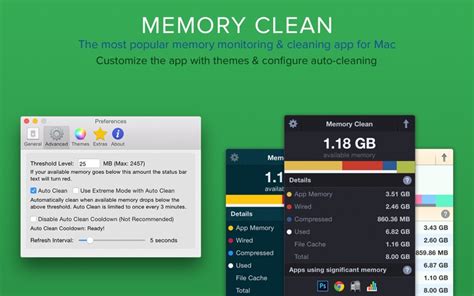 Memory Clean Free Up Memory скачать для Мак ОС бесплатно отзывы обзор