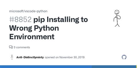 Pip Installing To Wrong Python Environment · Issue 8852 · Microsoft