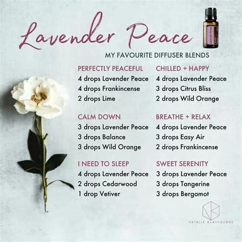 Doterra Lavender Peace Also Known As Serenity Essential Oil Diffuser