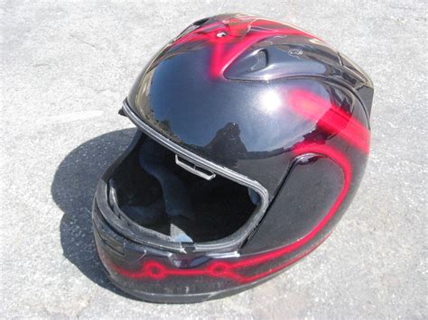 Pinstripe Chris Tron Style Motorcycle Helmet