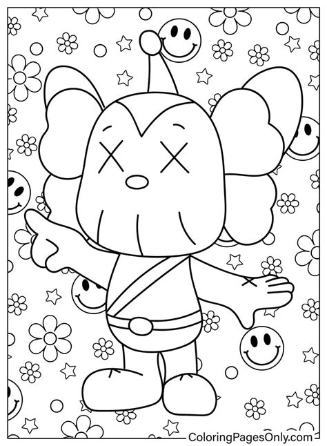 Coloring Sheets Kaws