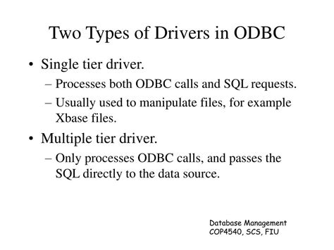 PPT Programming With ODBC PowerPoint Presentation Free Download ID 4669484