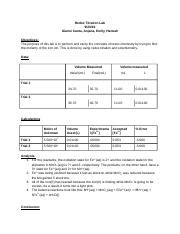 Redox Titration Lab Redox Titration Lab 9 23 19 Gianni Cantu Anjana Emily Hannah Objectives