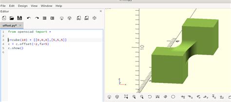 python openscad