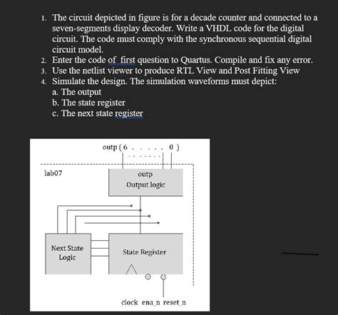 1 the circuit depicted in figure is for a decade
