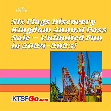 Six Flags Discovery Kingdom Gold Pass Sale Unlimited Entry For Just 59