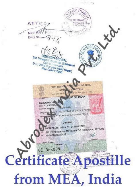 Birth Certificate Apostille Service In New Delhi Id 26499442630
